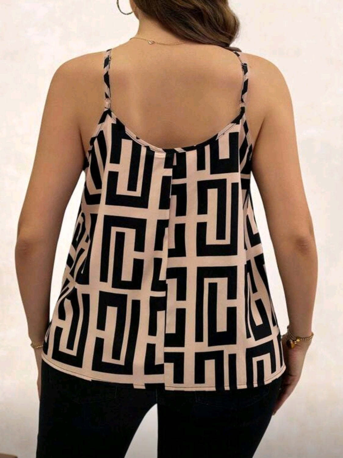 3220 Spaghetti Strap Allover Top – CURVY BEAUTY TT